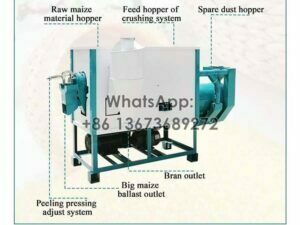 Great Corn Flour Maize Grits Milling Machine | Corn Grinder